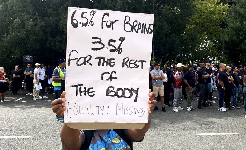 Unions march over UCT wage offer