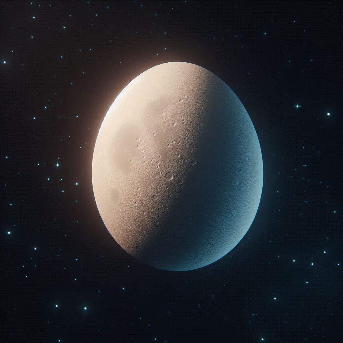The Moon is an egg (well, sort of)