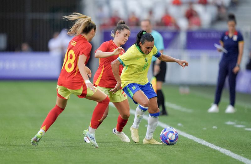 All eyes on all-time great Marta ahead of Olympic football finals