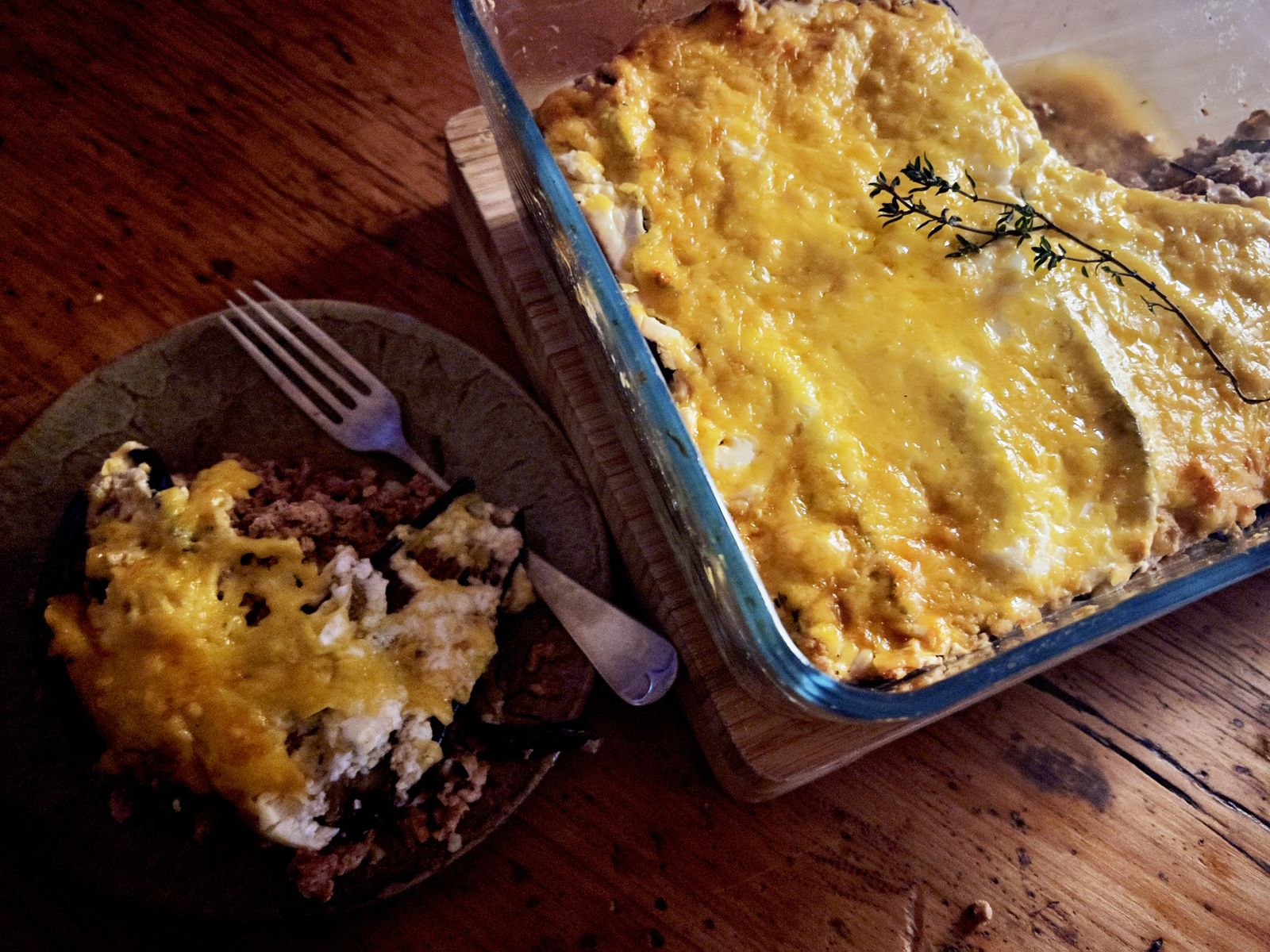 Chicken moussaka with yoghurt, garlic & lemon