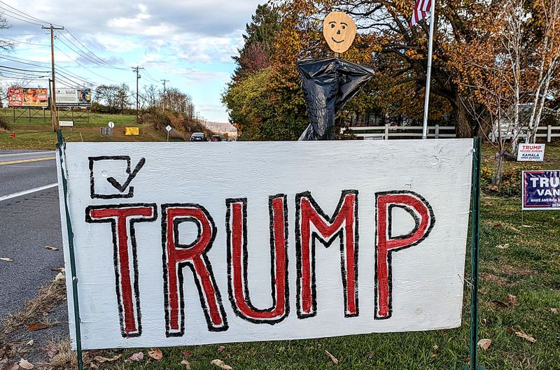 Trump: Celebration turns funereal at Democrat HQ in small-town Pennsylvania