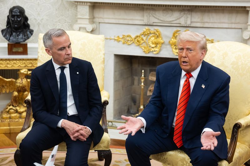 Carney meets Trump for first time, stresses Canada will never be for sale