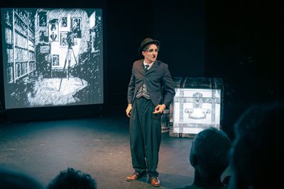 Daniel Anderson vamps it up as Chaplin’s Tramp