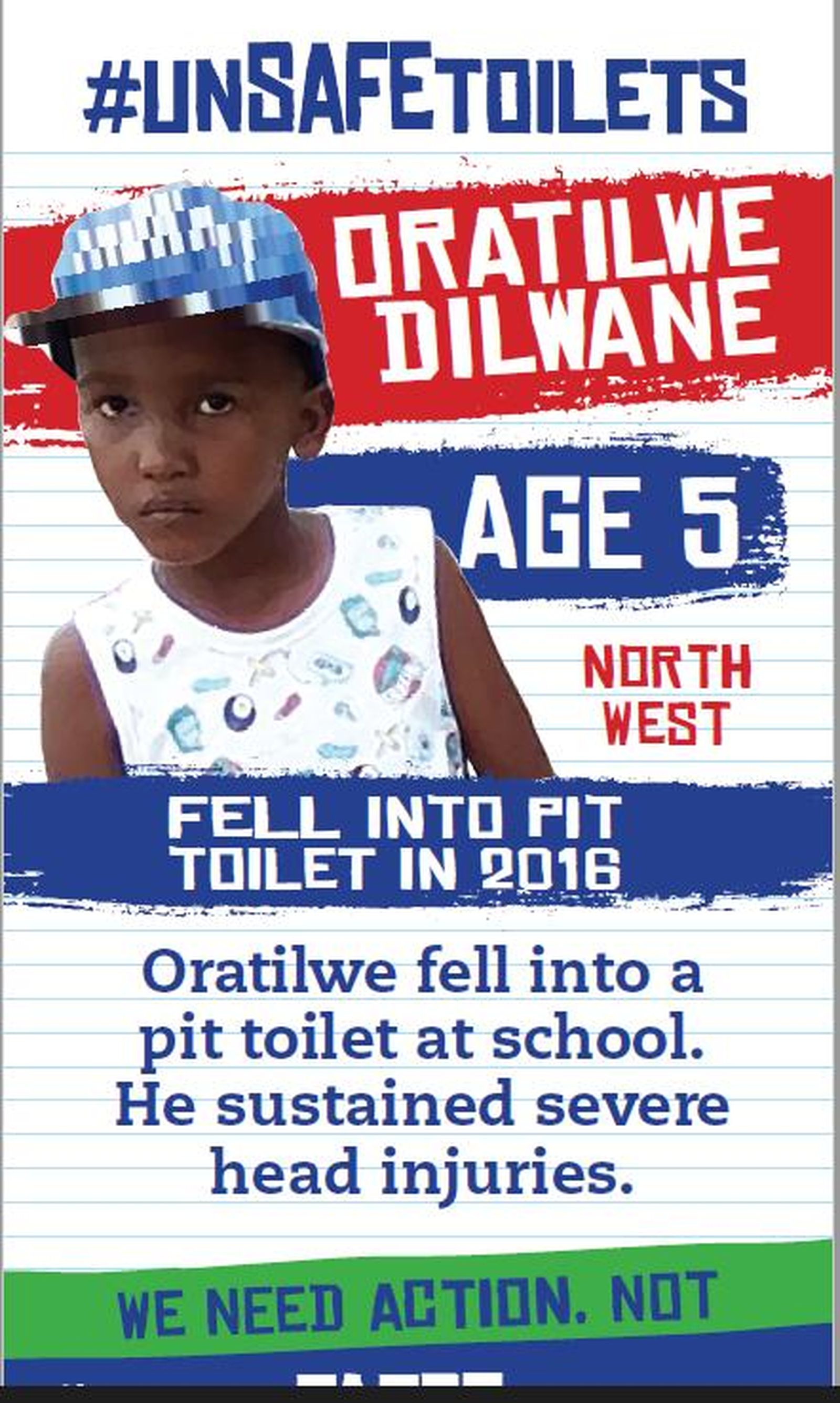 Oratile (13) dies eight years after falling into ‘deathtrap’ pit toilets
