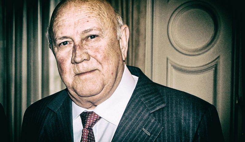 FW de Klerk & Friends to government: Stop creating bogeymen and start ...