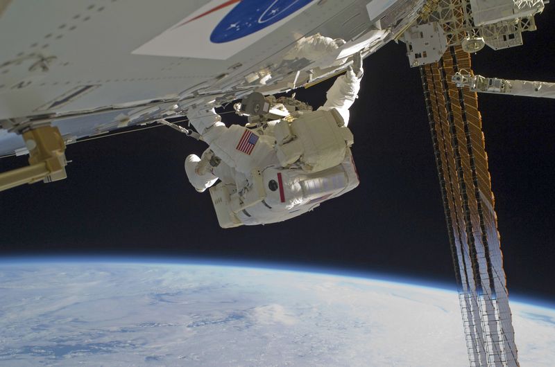 U.S. astronauts embark on the first all-female spacewalk