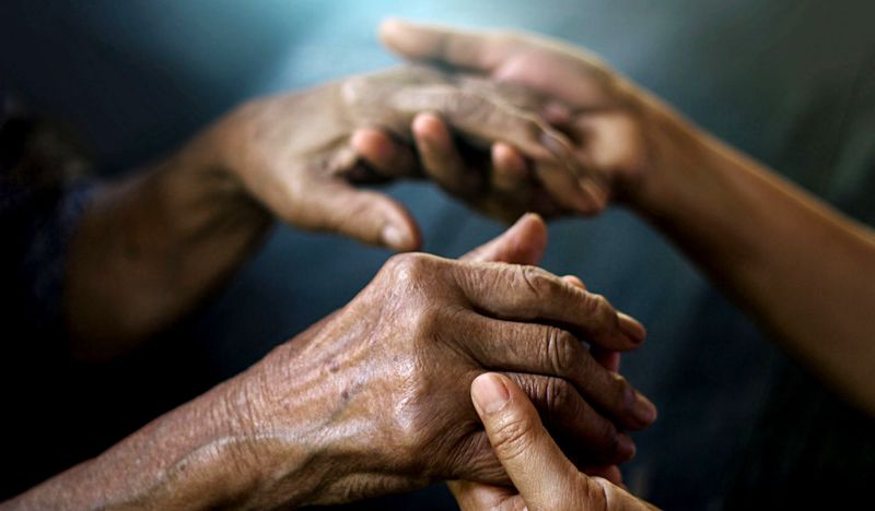 Caring for the elderly rests heavily on the shoulders of women