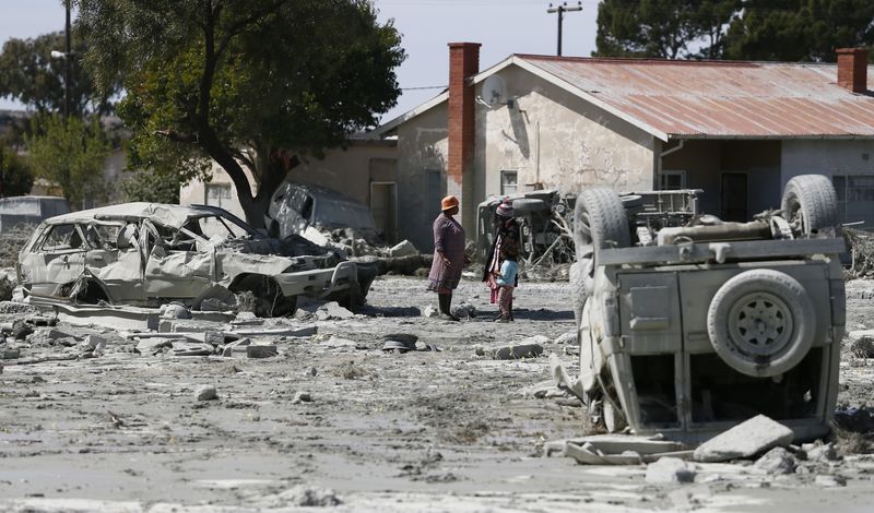 In photos: The destruction of the Jagersfontein mine dam wall collapse