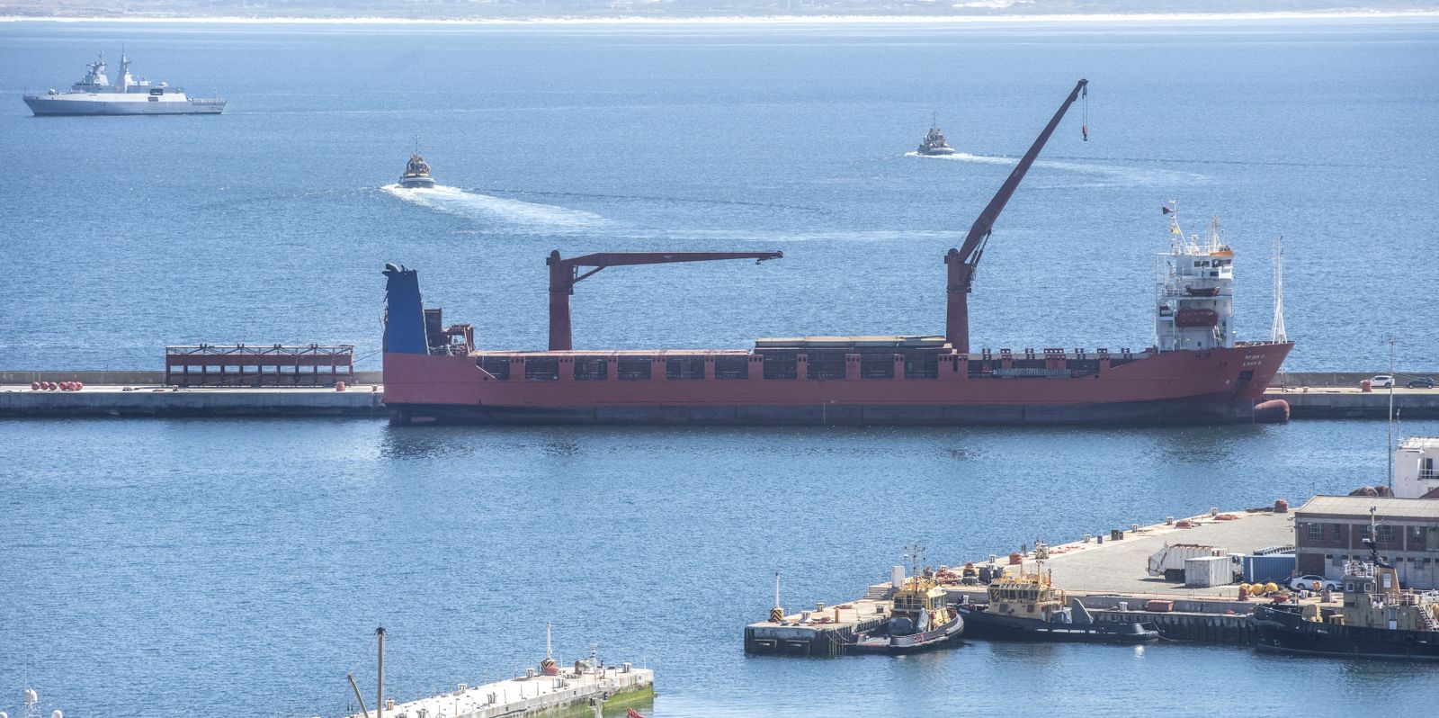 Sanctioned Russian ship docks at Simon’s Town Naval Base