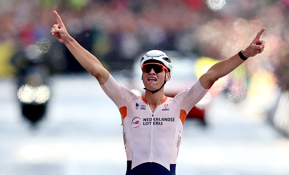 Dutch master Mathieu van der Poel wins world road race title