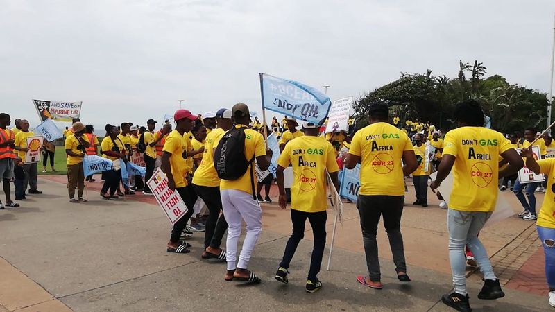 Durban climate activists picket against oil and gas exploration