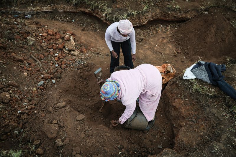 Gold fever hits Gugulethu: Residents dig up a kraal in Springs