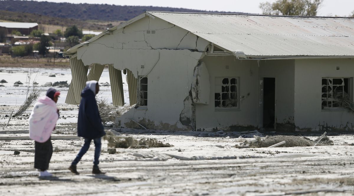 In photos: The destruction of the Jagersfontein mine dam wall collapse