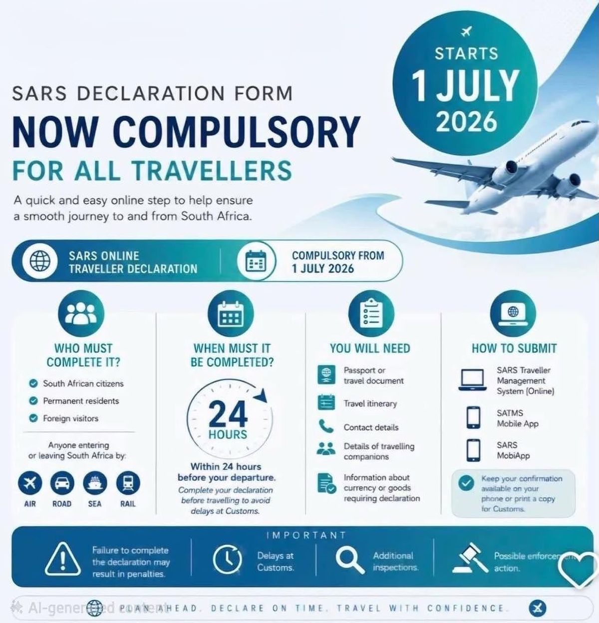 New customs declaration: what you must do before you travel