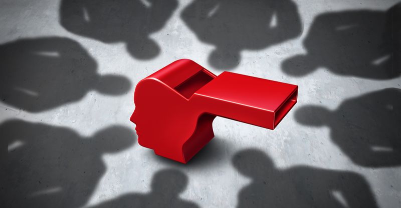 Blockchain for whistleblowers with secure, anonymous reporting