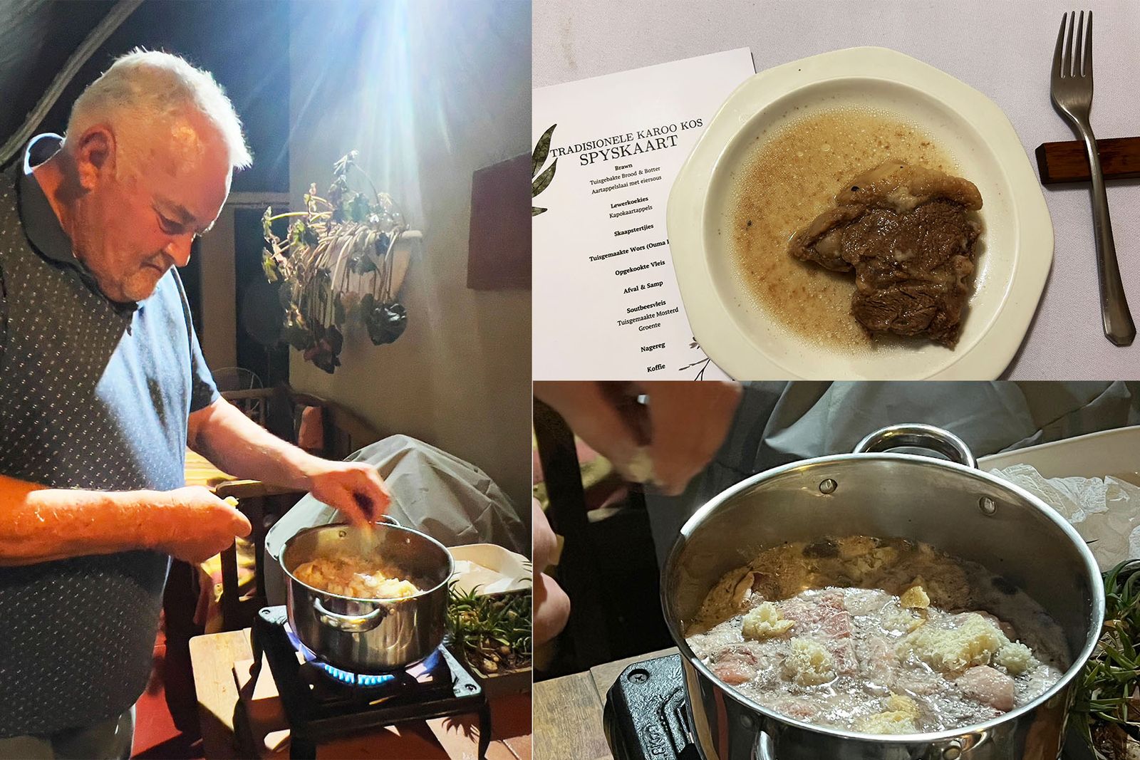 A true Karoo repast, from lewerkoekies to Japie se gunsteling